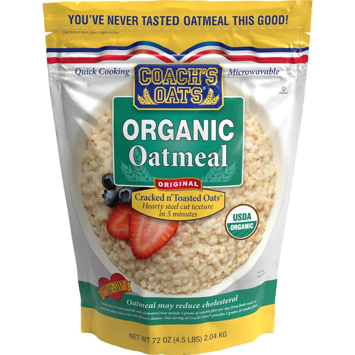 Coach's Oats Organic Oatmeal, Original, 72 oz | Costco