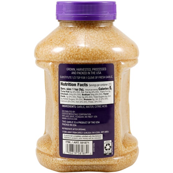 Kirkland Signature Minced California Garlic, 48 oz | Costco