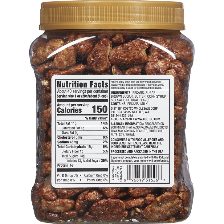 Kirkland Signature Praline Pecans, 40 oz | Costco