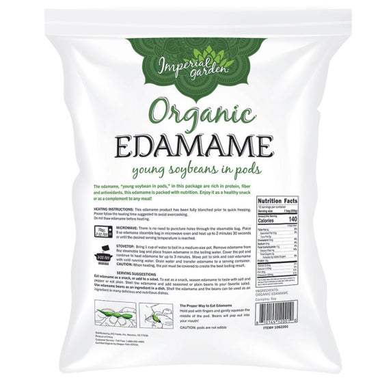 Imperial Garden Organic Edamame, 8 oz, 12 ct | Costco