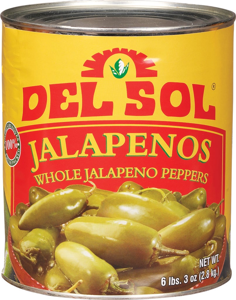 Del Sol Whole Jalapeno Peppers, #10 can, 6 lbs 3 oz | Costco