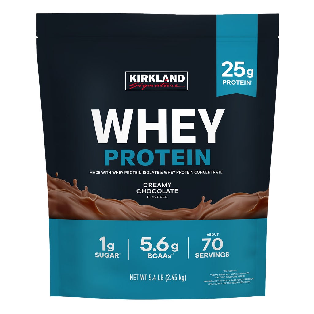 Kirkland Signature Whey Protein Powder, Creamy Chocolate, 5.4 lbs | Costco