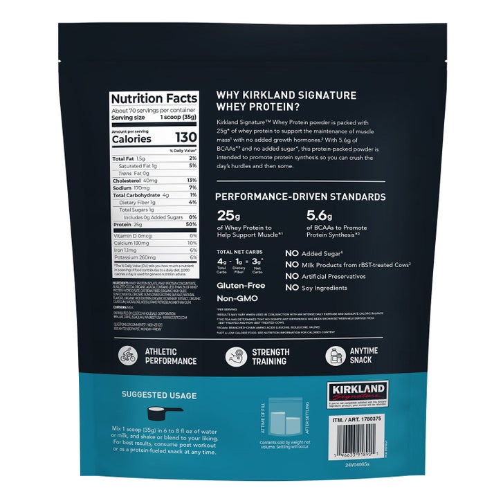 Kirkland Signature Whey Protein Powder, Creamy Chocolate, 5.4 lbs | Costco