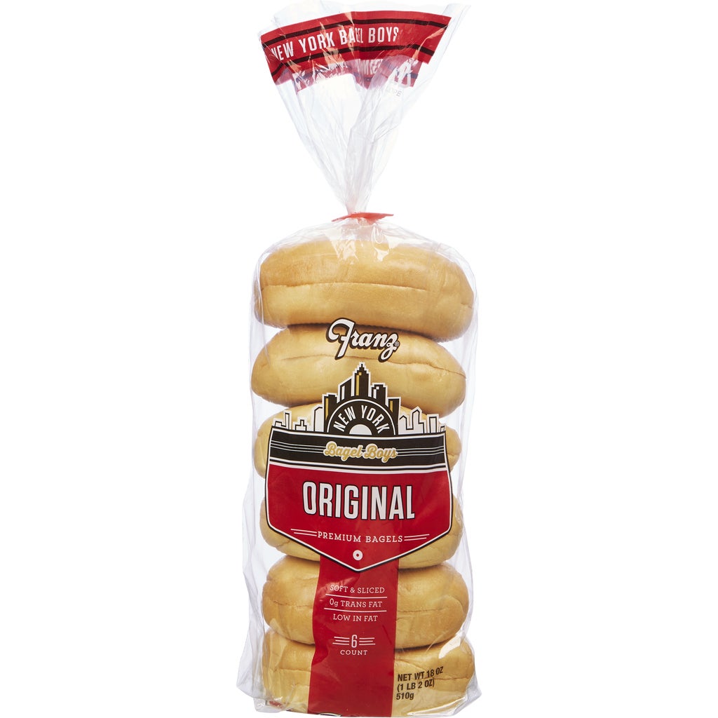 New York Bagel Boys Premium Sliced Bagels, Original, 6 ct | Costco