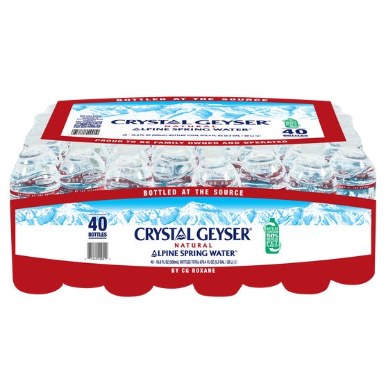 Crystal Geyser Alpine Spring Water, 16.9 fl oz, 40 ct | Costco