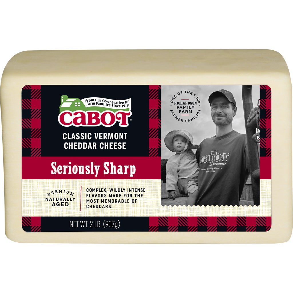 Cabot Seriously Sharp Cheddar Cheese, 2 lbs | Costco