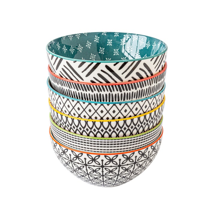 overandback Geometry All-Purpose Bowls 6-piece set | Costco