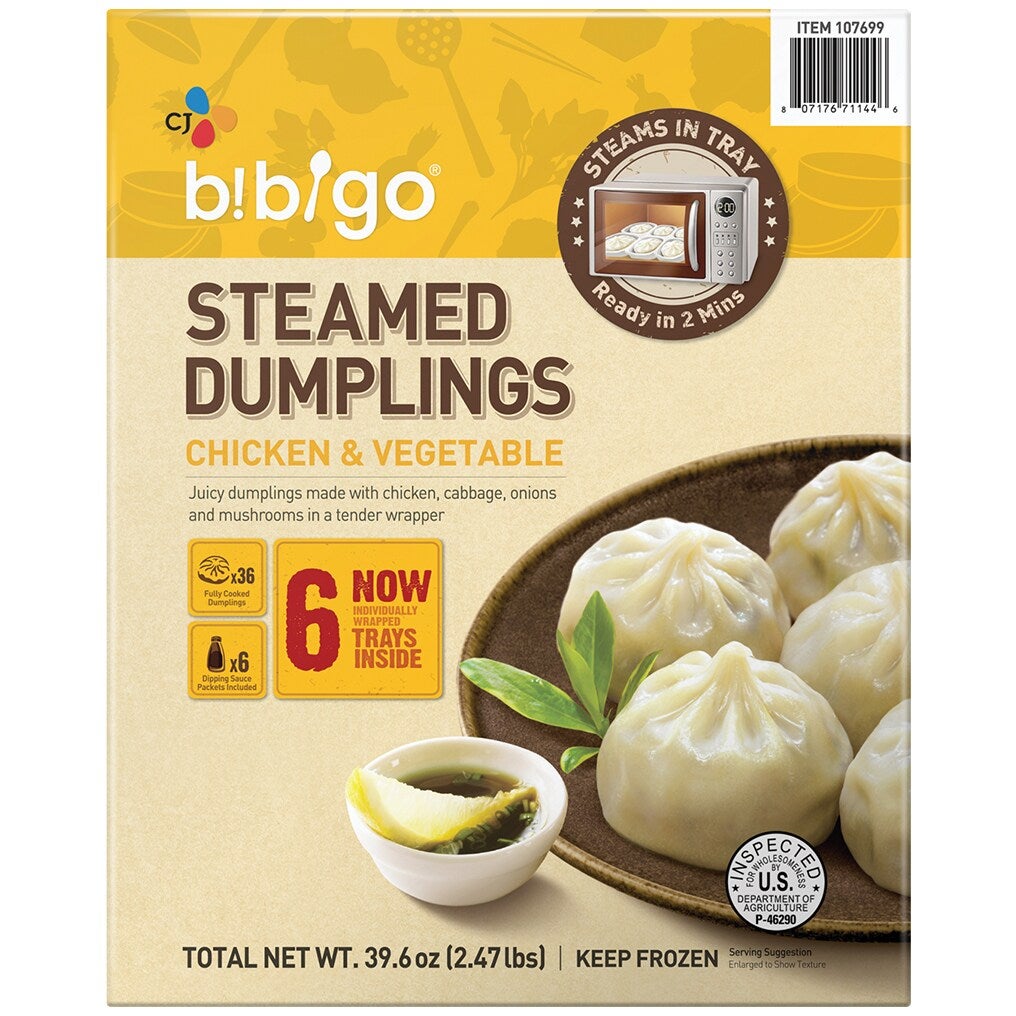 Bibigo Steamed Dumplings, Chicken & Vegetables, 36 ct | Costco