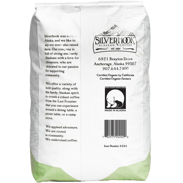 Silverhook Alaska Organic Kodiak Blend Whole Bean Coffee, Medium Roast ...